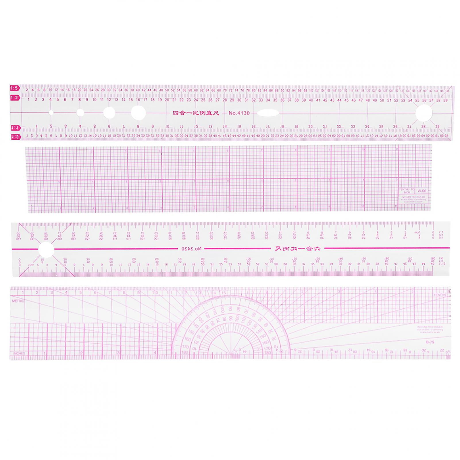 OTVIAP A Transparent, , Flexible And Plastic Sewing Ruler, Fashion ...