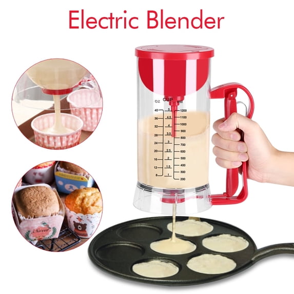 Moksha Automatic Kitchen Cake Batter Mixer, Cordless Electric Dispenser ...
