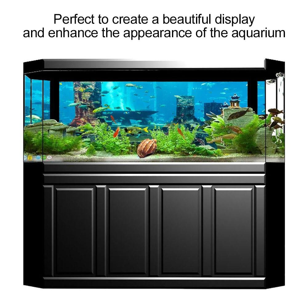 OTVIAP Fish Tank Sticker,Aquarium Background Underwater,PVC Coral ...