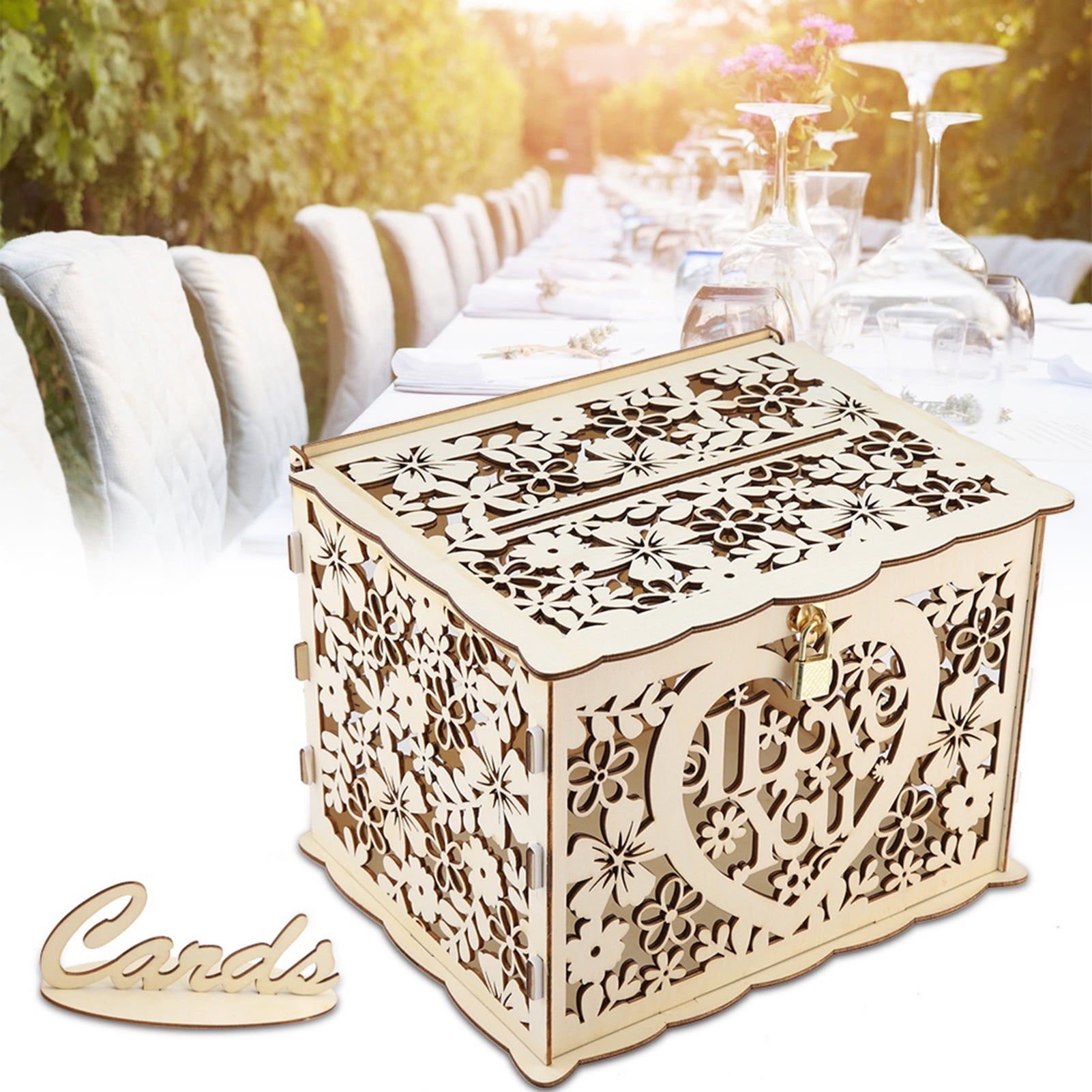OTVIAP Gift Box,Wedding Card Box with Keys DIY Money Gift Box For ...