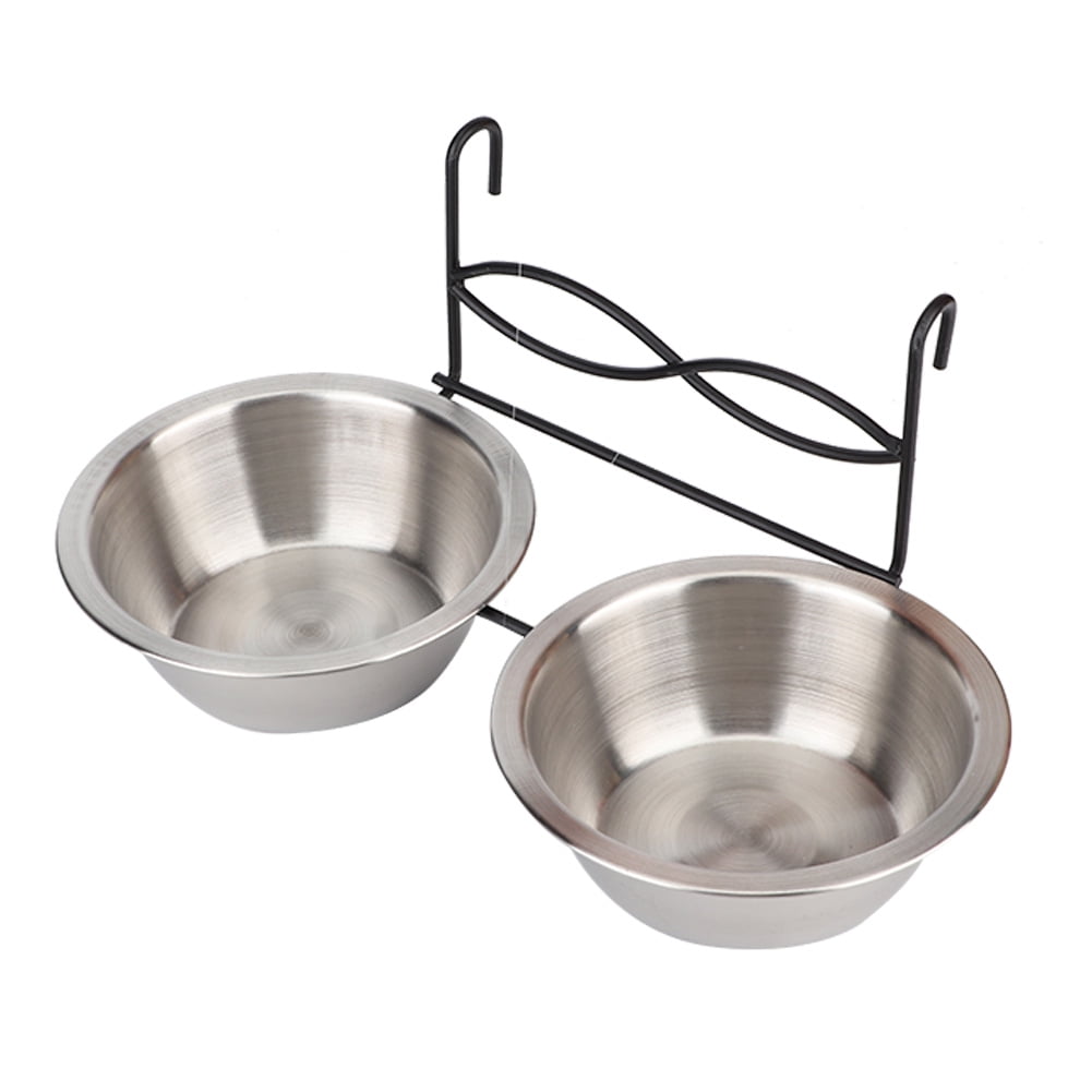 OTVIAP Hanging Pet Food Water Bowl, Pet Food Water Bowel,Stainless ...