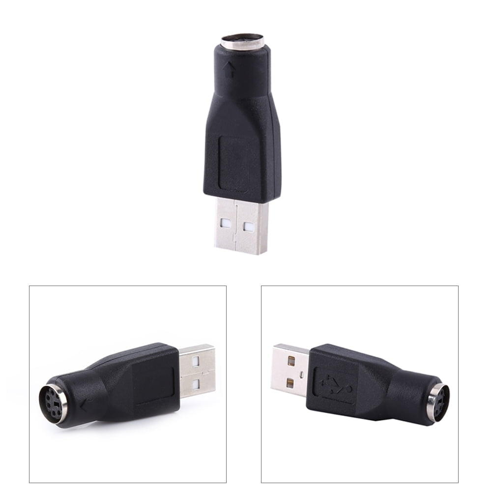 OTVIAP USB to PS/2 For Keyboard Mouse,2pcs USB 2.0 A Male To PS/2 ...