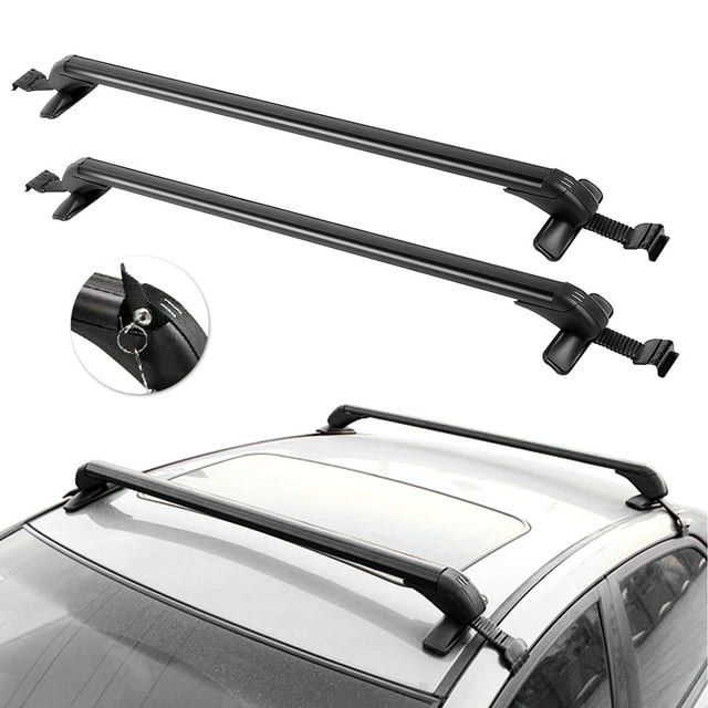 OTVIAP Universal Car Roof Rack, 2 pcs 43" Crossbar with Anti-Theft Lock ...