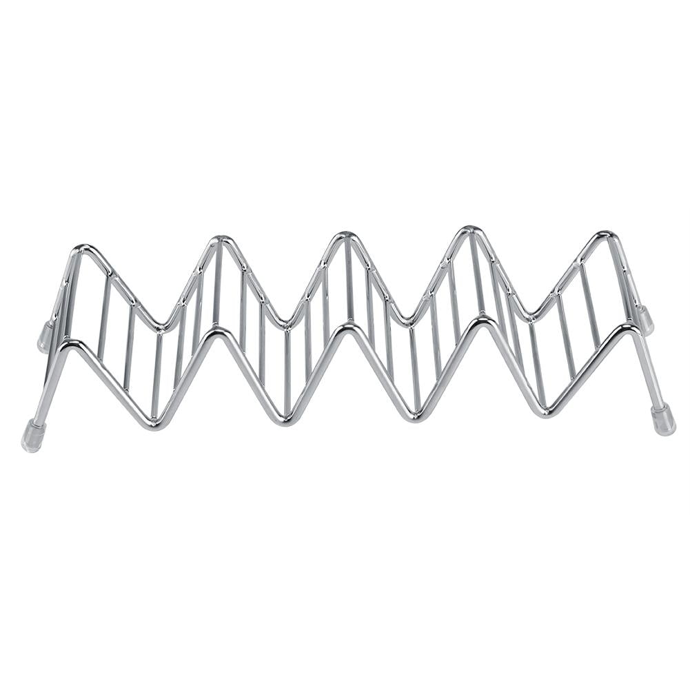 OTVIAP Wave Shape Stainless Steel Mexican Taco Holder Display Stand ...