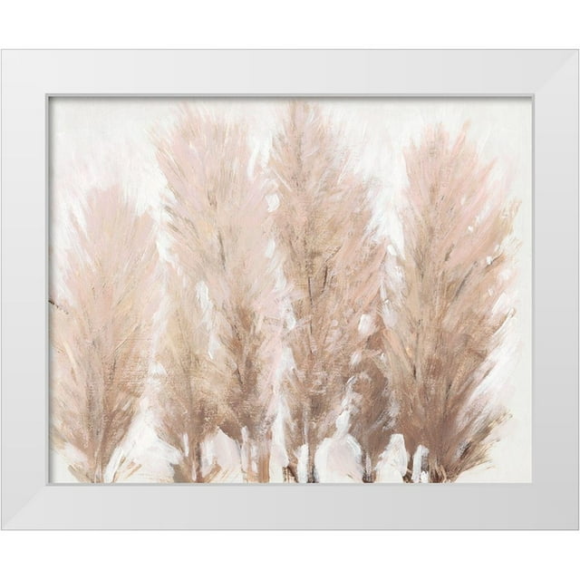 OToole, Tim 32x26 White Modern Wood Framed Museum Art Print Titled - Pampas Grass II - Walmart.com
