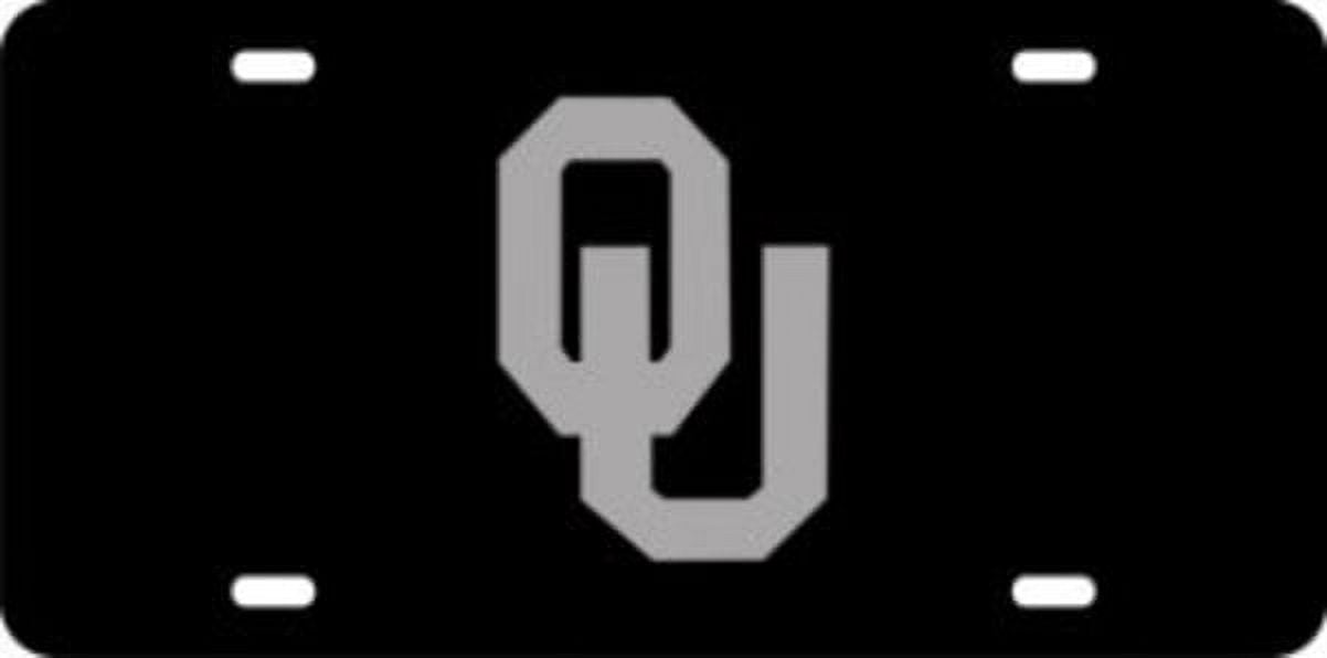 OU Sooners Black Laser License Plate - Walmart.com