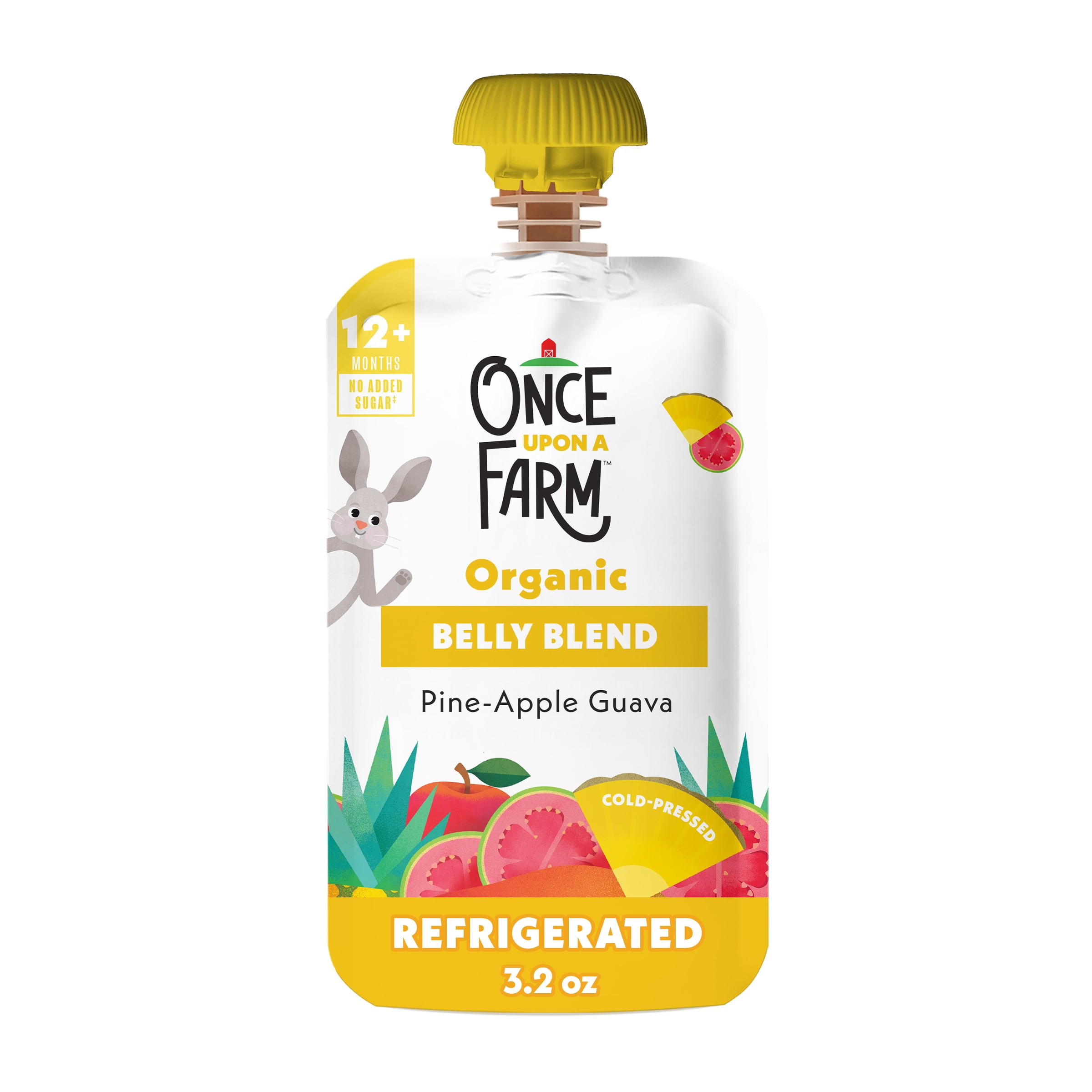 Once Upon a Farm Organic Refrigerated Toddler Food Belly Blends Pine ...