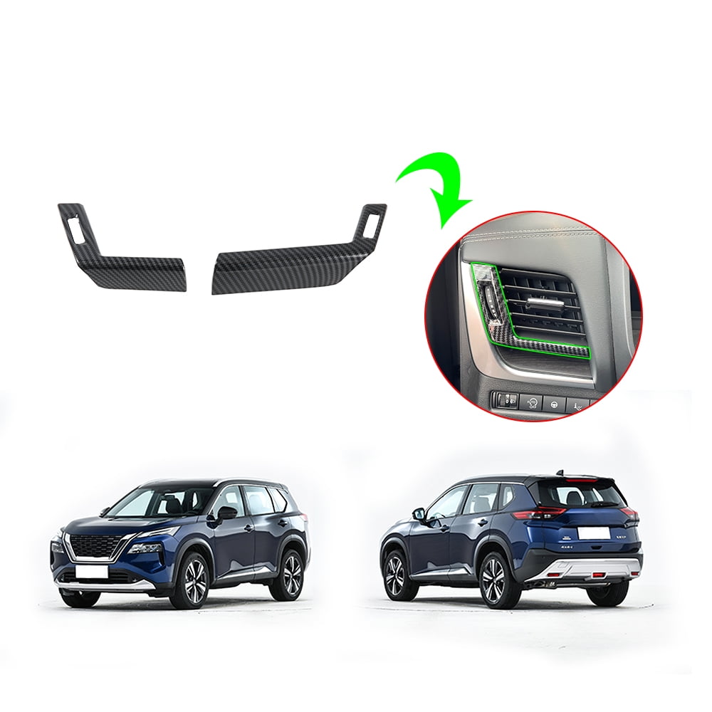OUBOLUN ABS Imitate Carbon Fiber 2Pcs/Set Front Side Air Vent Cover ...