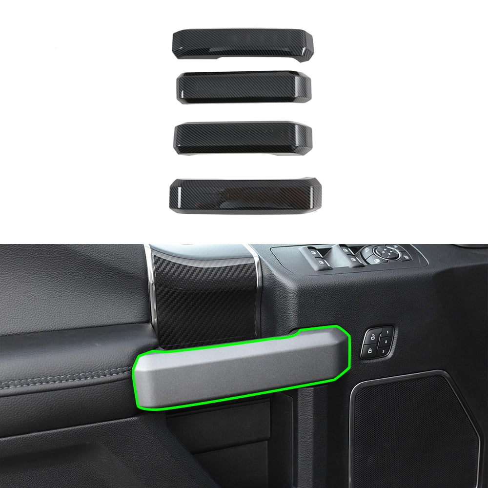 OUBOLUN ABS Imitate Carbon Fiber 4Pcs/Set Inner Handle Cover Inside ...