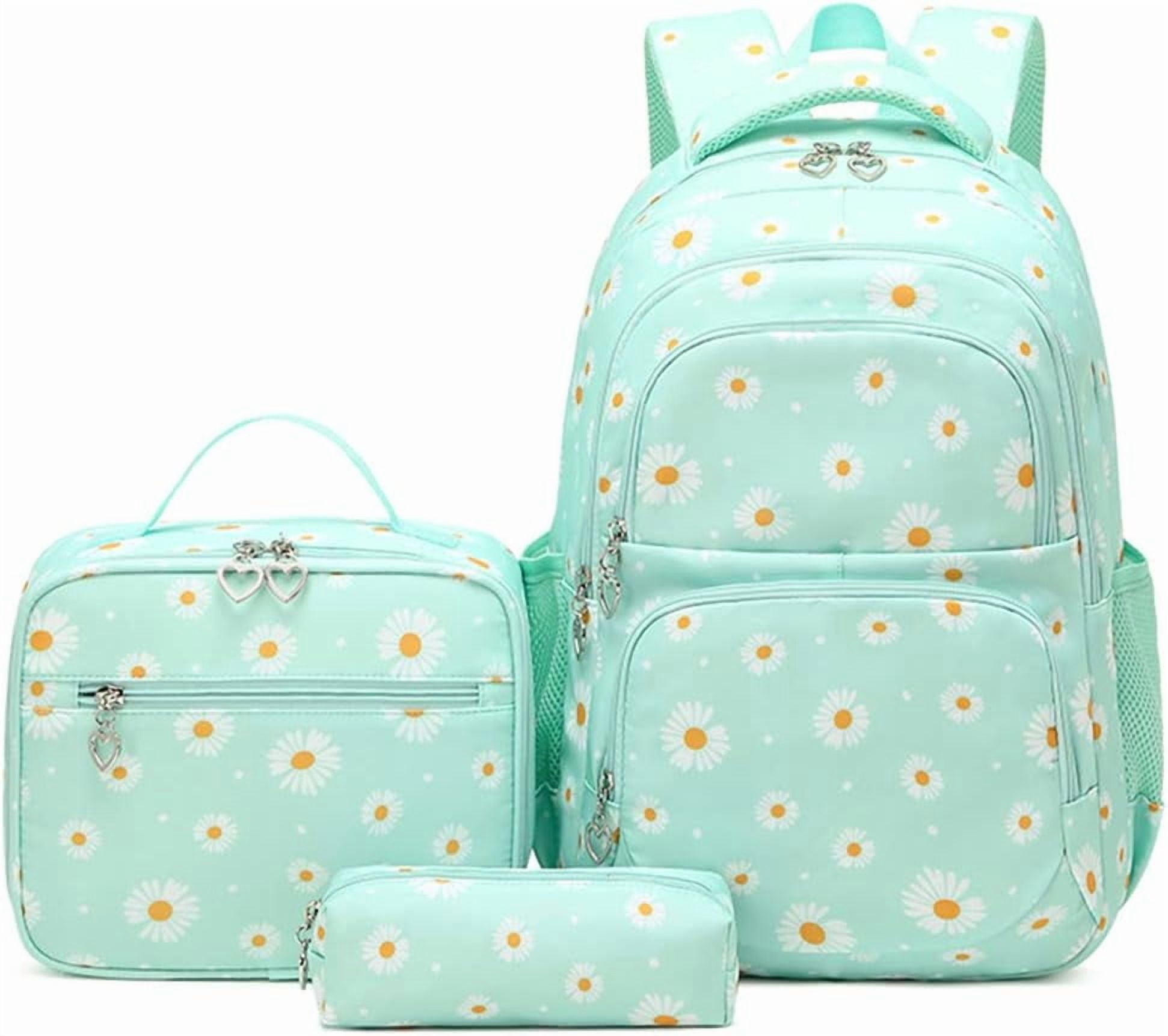 OUCLEYE Daisy Series Children's Backpack Set with Lunch Bag & Pencil ...