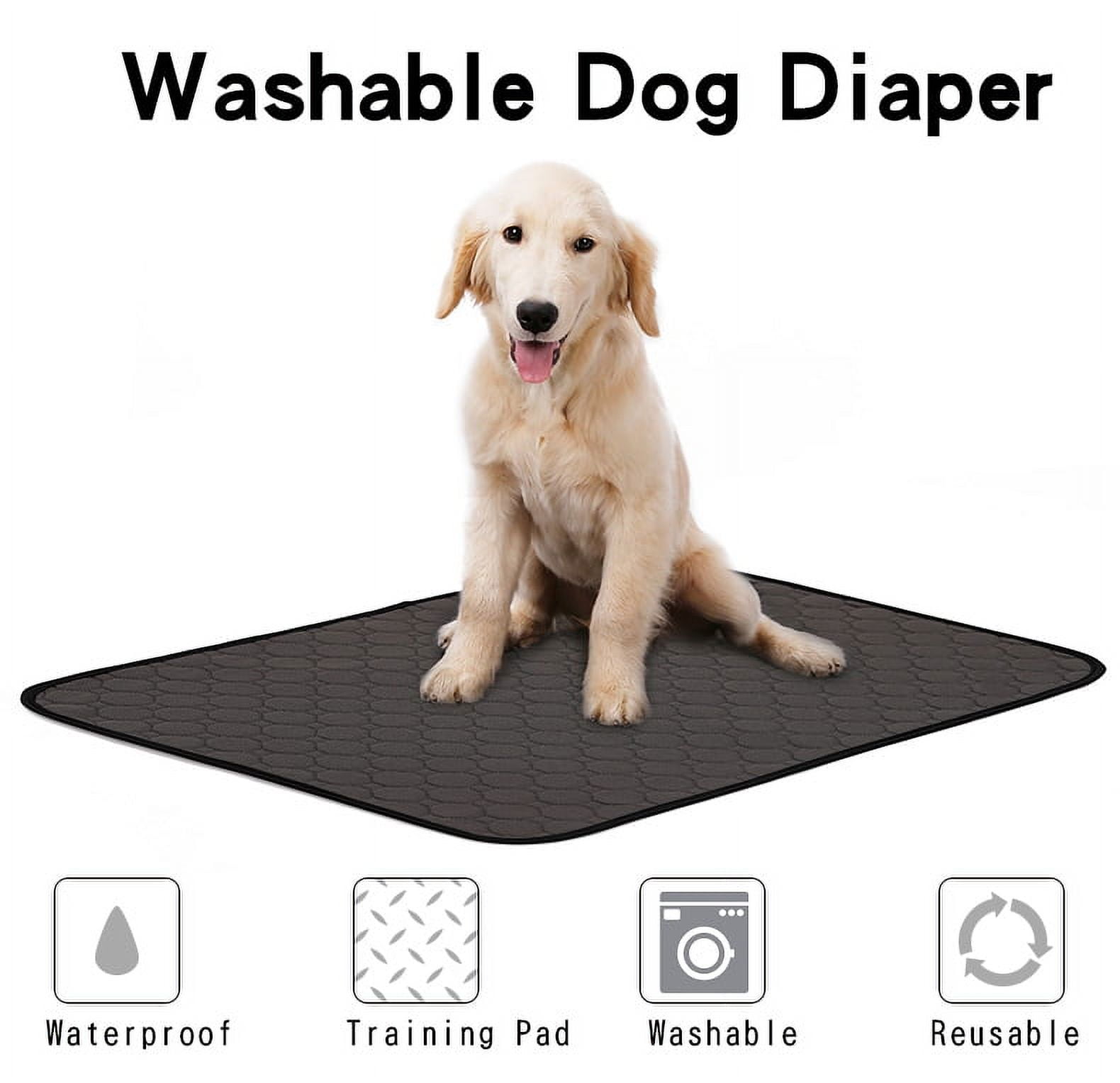 OUDOSPRS Reusable Washable Puppy Pads with Bone Print - 40"x27 ...