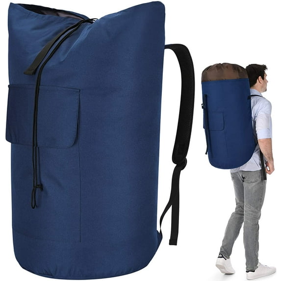 OUDXVEE Extra Large 115L Laundry Bag Backpack with Padded Shoulder ...