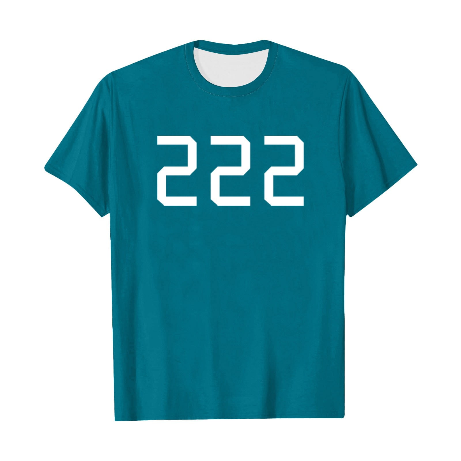 OUFJALF Squid Game Player 222 Costume T-Shirt A08-blues L - Walmart.com
