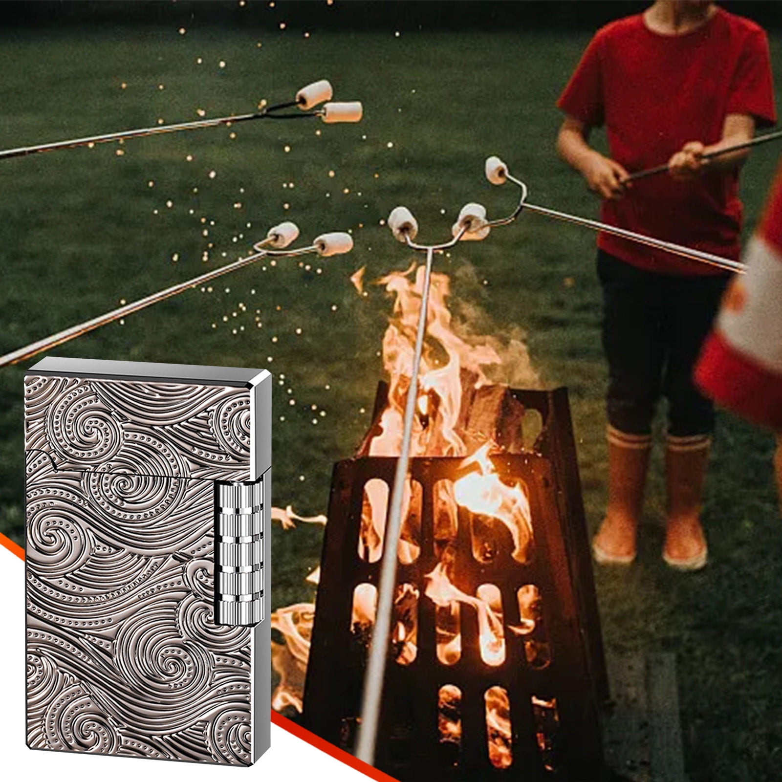 OUGPISTIYK Lighters for Candle, Crater Clear Light Inclined Fire Open ...