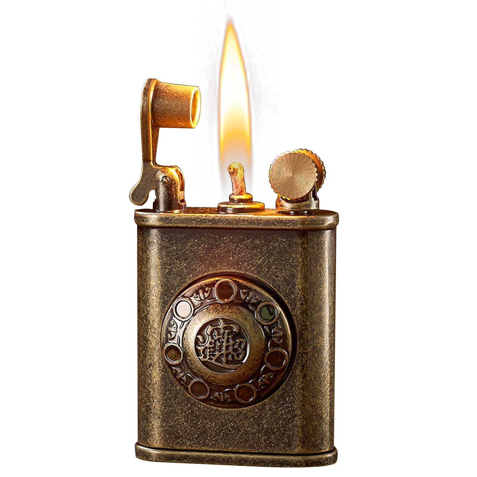 OUGPISTIYK Lighters for Candle, Old-fashioned Pure Copper Dial Old ...
