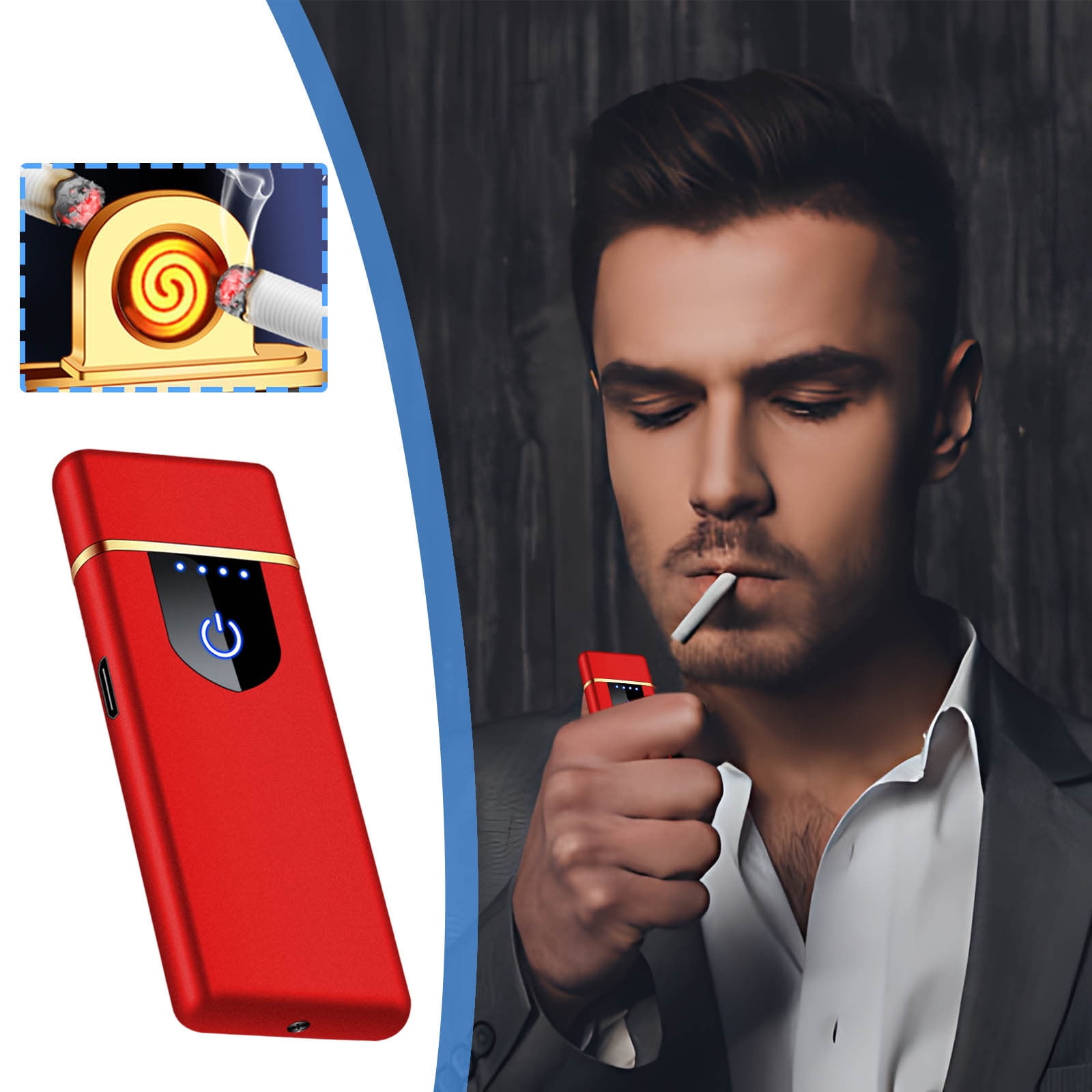 OUGPISTIYK Lighters for Candle, USB Charging Rechargeable Flameless ...
