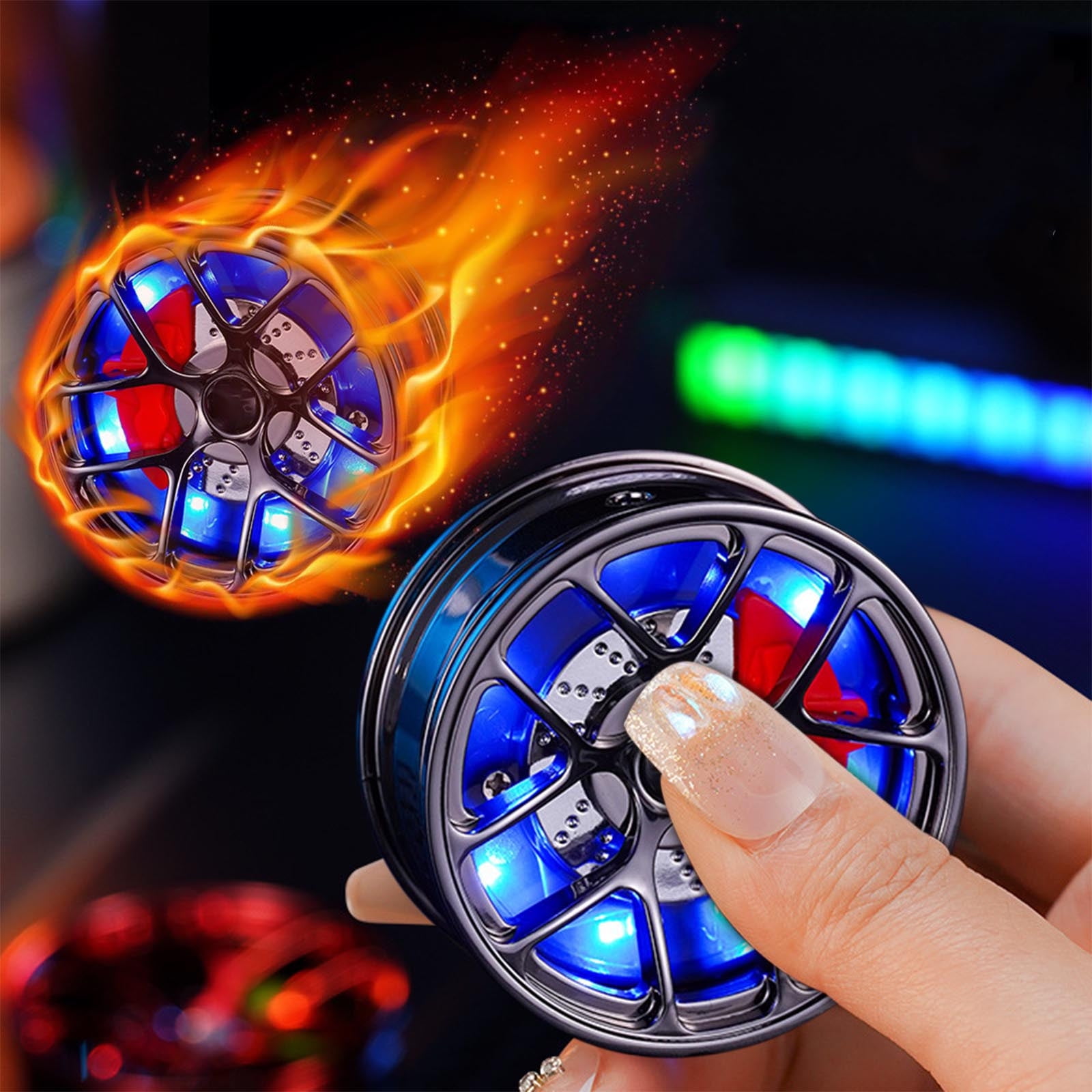 OUGPISTIYK Lighters for Candle, Wheel Shaped Ignition Device Cool ...
