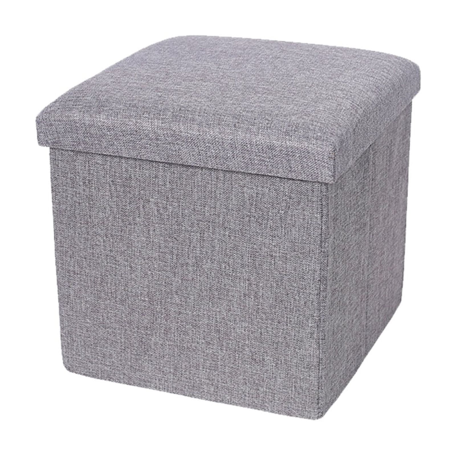 OUHGE Folding Storage Ottoman Cube Saving Storage Toy Box Foot Rest ...