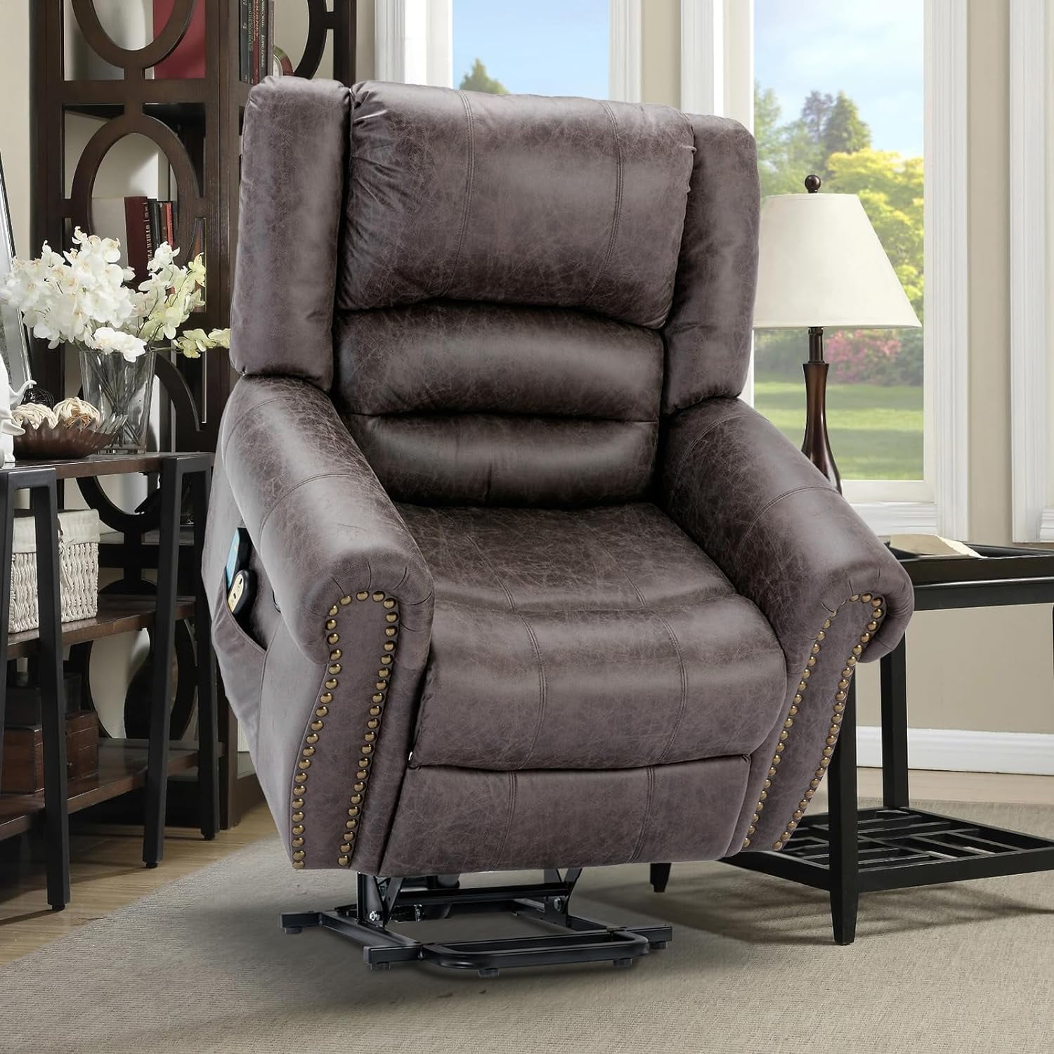 OUINCH Electric Power Lift Recliner Chair with Massage and Heat for ...