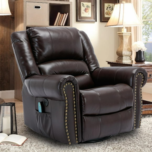 Brown Leather Glider