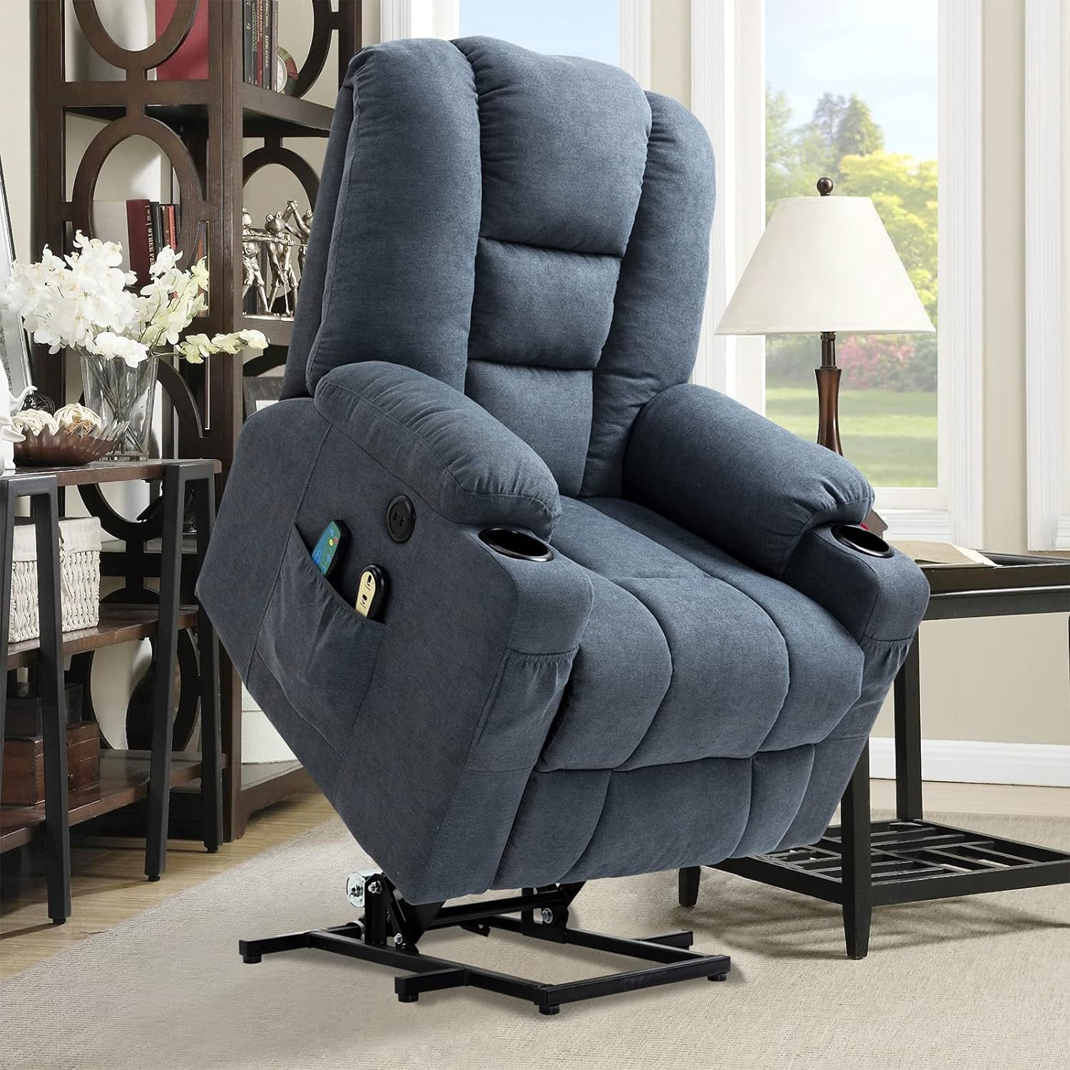 OUINCH Electric Power Lift Massage Chair for Elderly, Ergonomic Heated ...