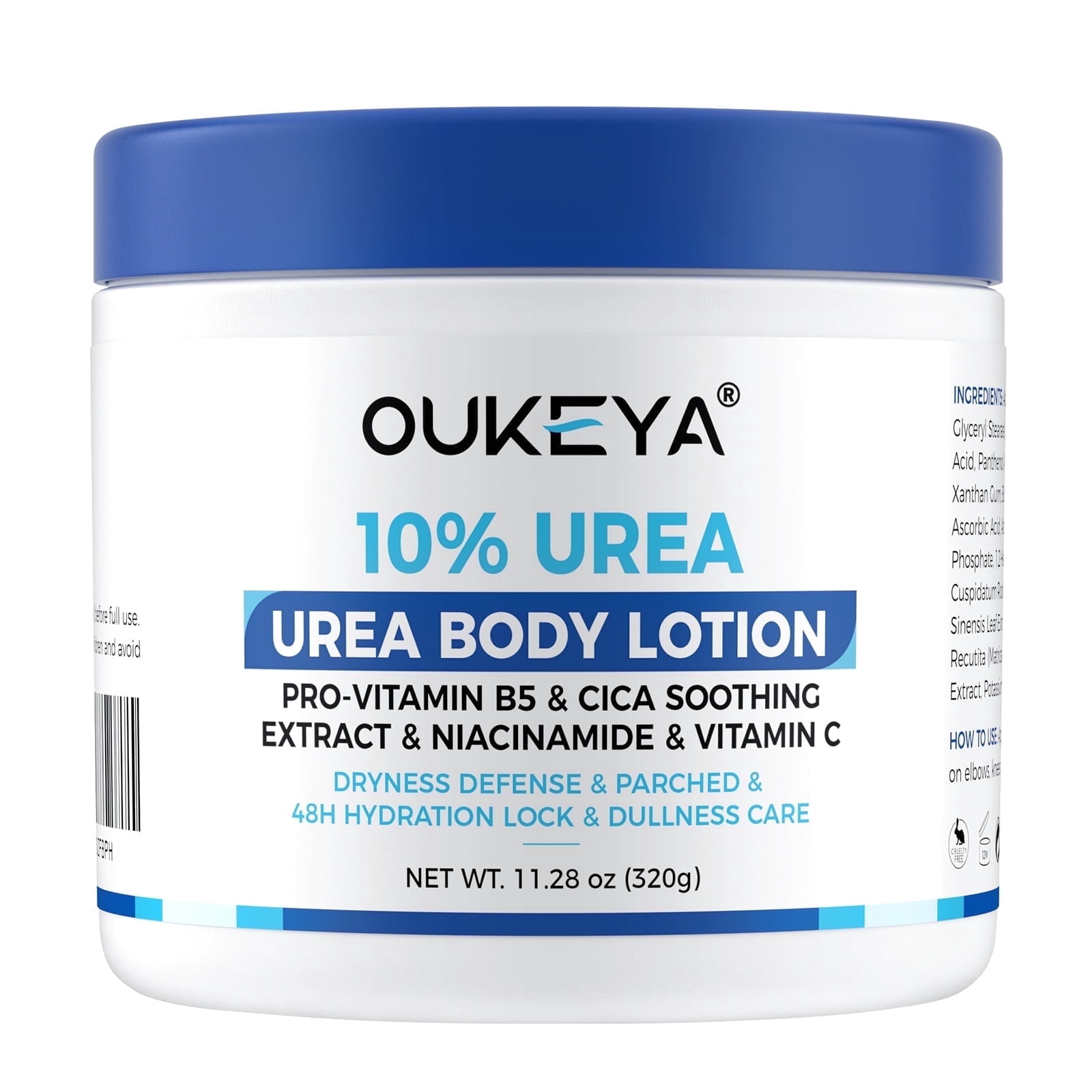OUKEYA 10% Urea Cream Body Lotion Softens & Soothes Dry Chapped Skin ...