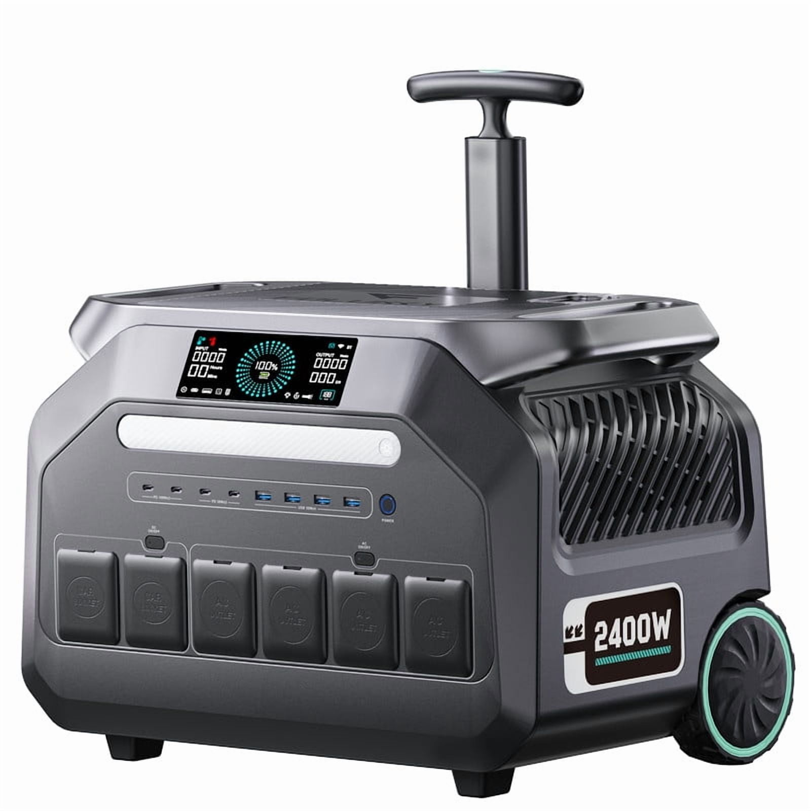 OSCAL PowerMax 1800 Solar Generator, 1024Wh LiFePO4 Battery, 1800W ...