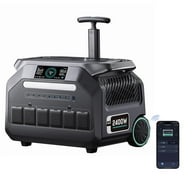 EBL Power Station 1000W Solar Generator + 2 Pcs 100W Portable Solar Panel for Outdoor Camping ...