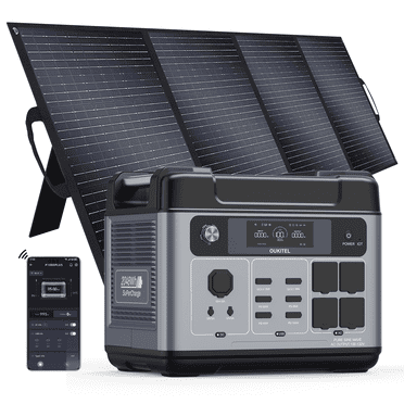 OUKITEL P2001 Plus 2400W Solar Generator with 200W Panel, 2048Wh LiFePO4 Battery Backup, Fast ...