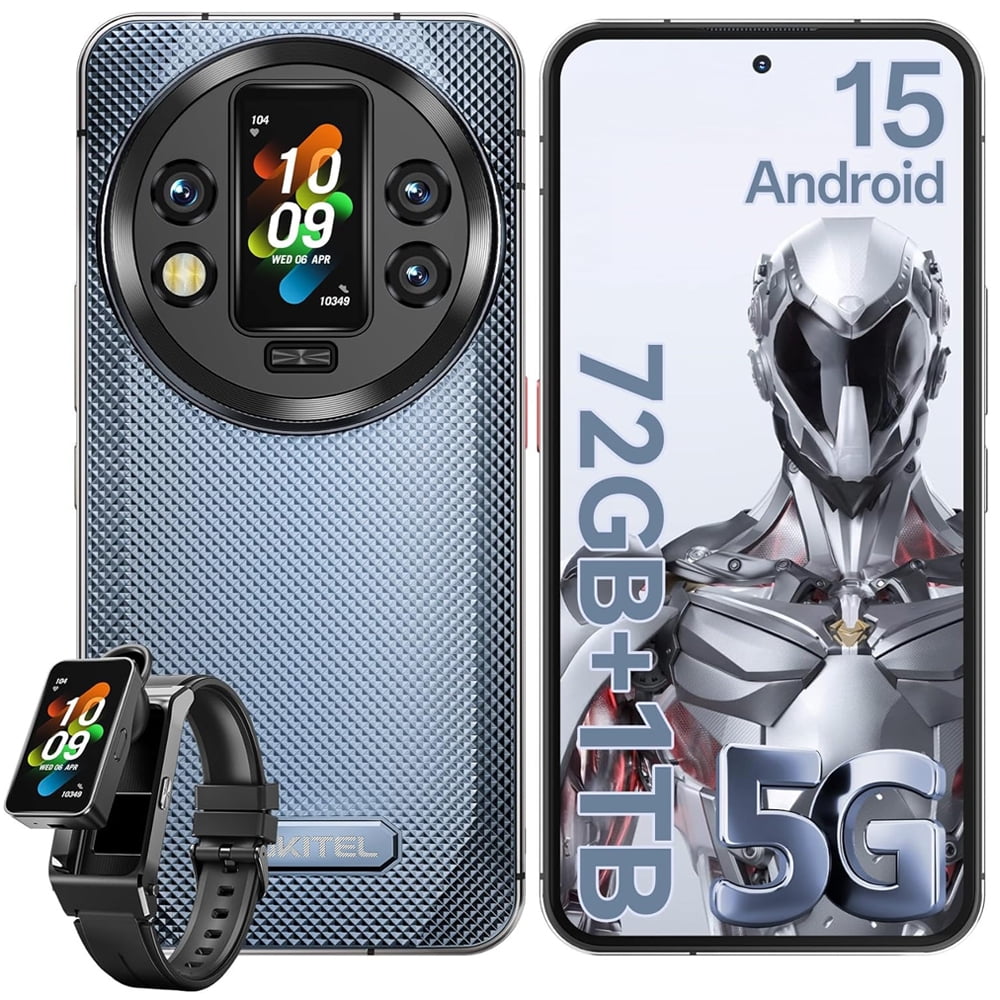 OUKITEL WP200 Pro 5G Rugged Smartphone Unlocked - 72GB+1TB Android 15 ...