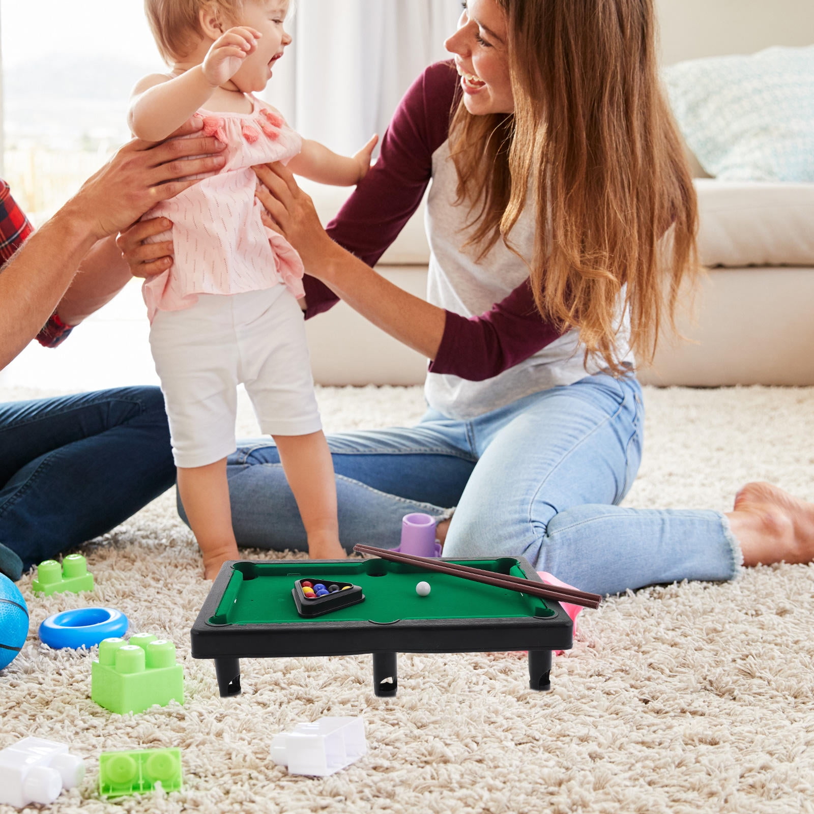 OULII 1 Set Miniature Billiards Game Accessories for Kids Portable ...