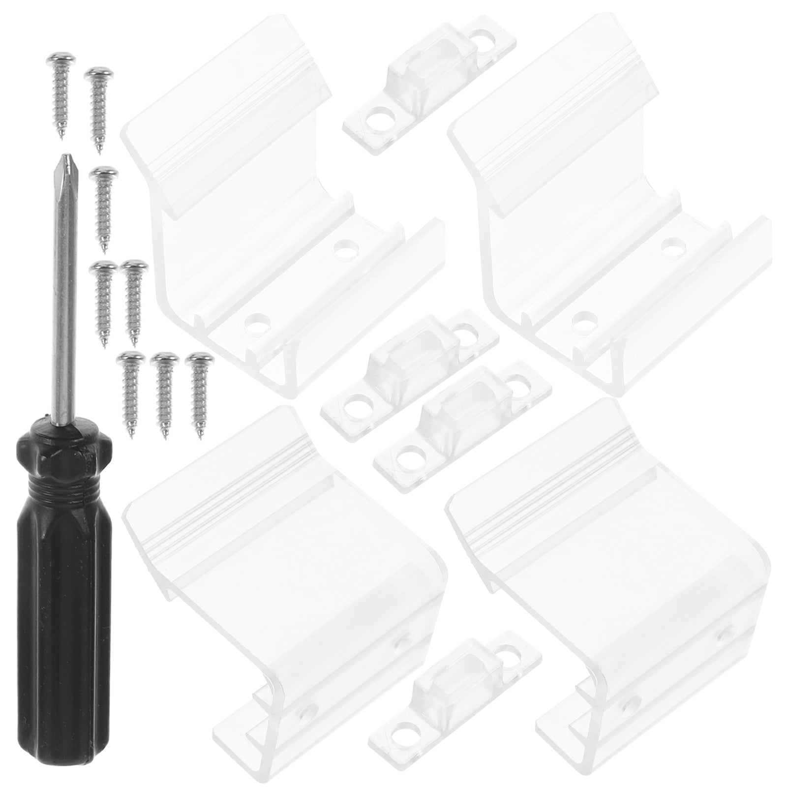 OULII 1 Set Transparent Handle Sliding Door Latch With Screws For Rvs ...