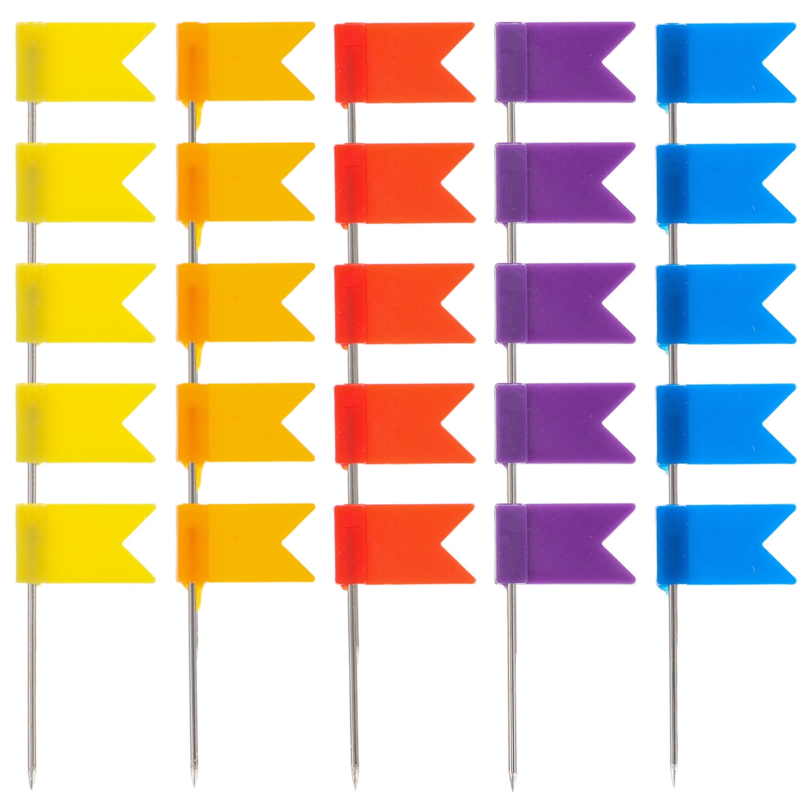 OULII 100pcs Flag Pins for Bulletin Board Cork Board Map Marking ...