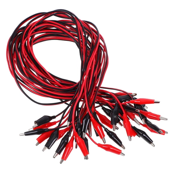 OULII 10Pcs Dual Ended Jumper Cords Alligator Clip Test Wires for ...