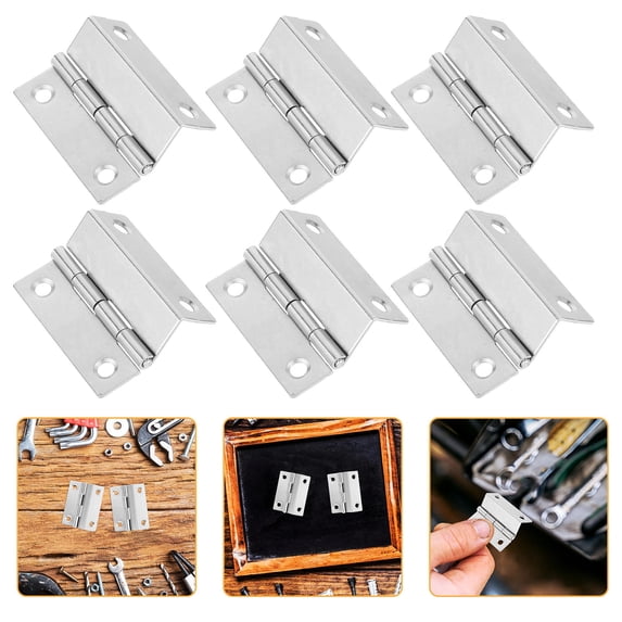OULII 10Pcs Heavy Duty Metal Cabinet Hinges for Wood Doors with 180 ...