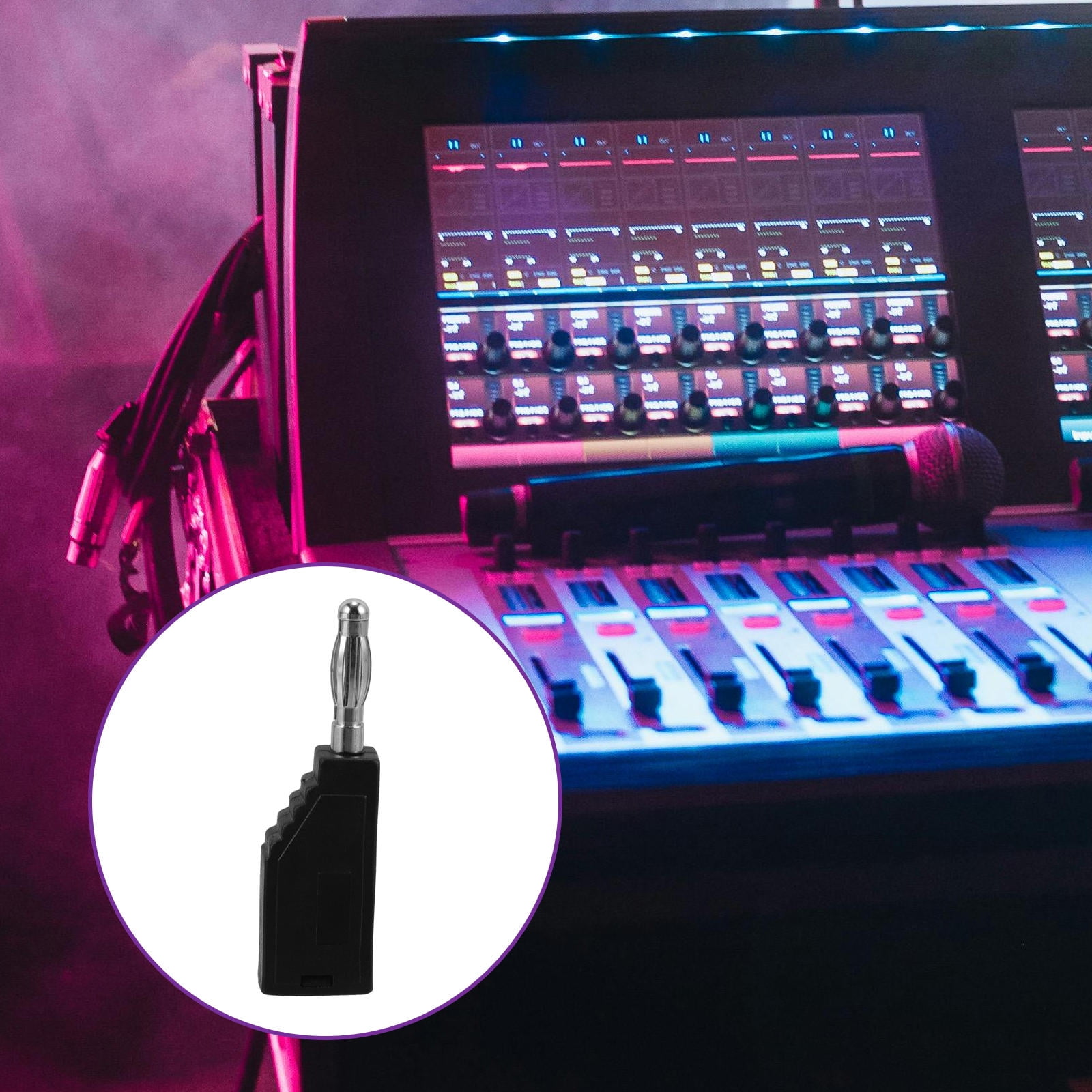 OULII 10Pcs Stackable Banana Plugs for Electrical Wiring 4.70X1.80X0 ...