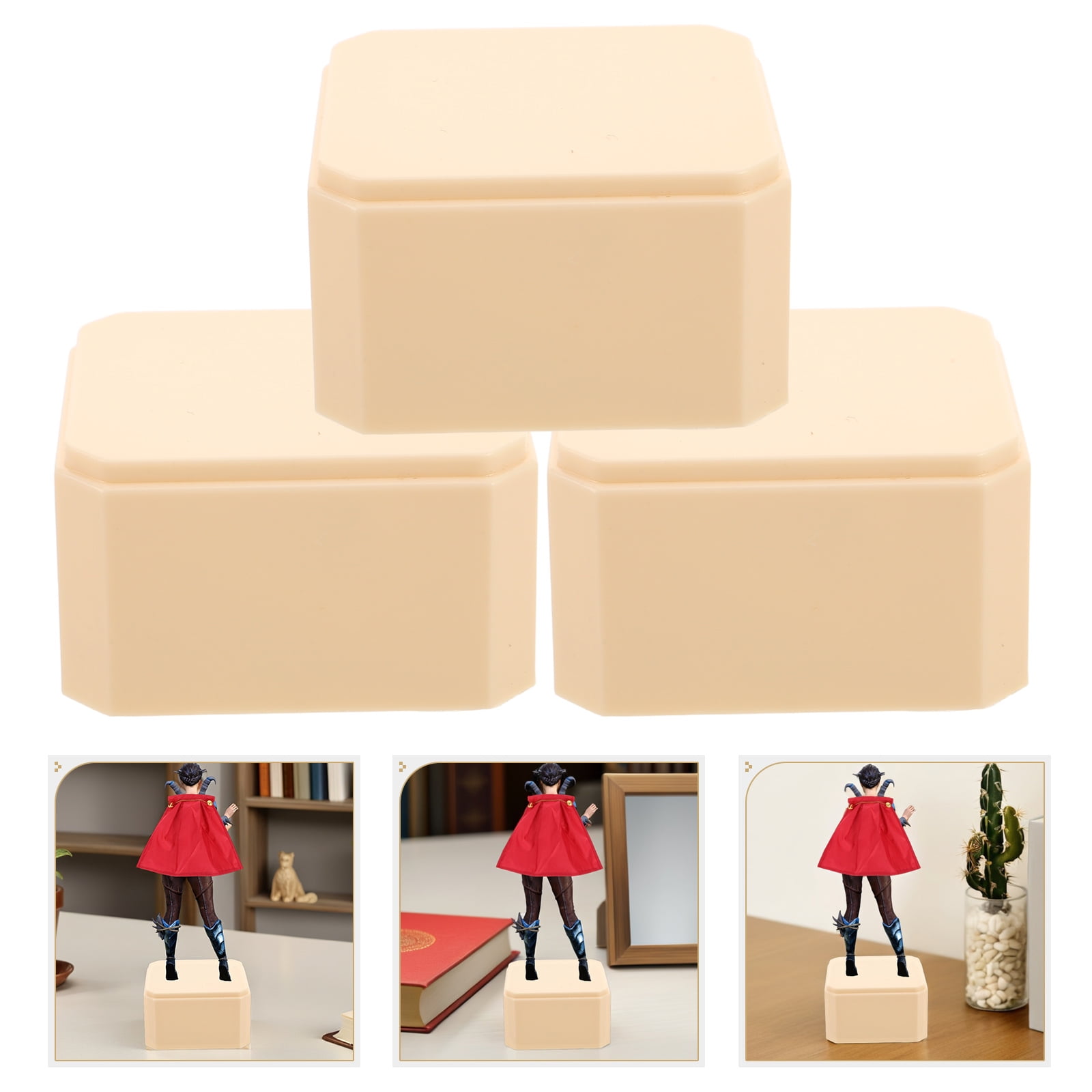 OULII 15Pack Toy Support Base Holder Yellow Plastic Universal ...