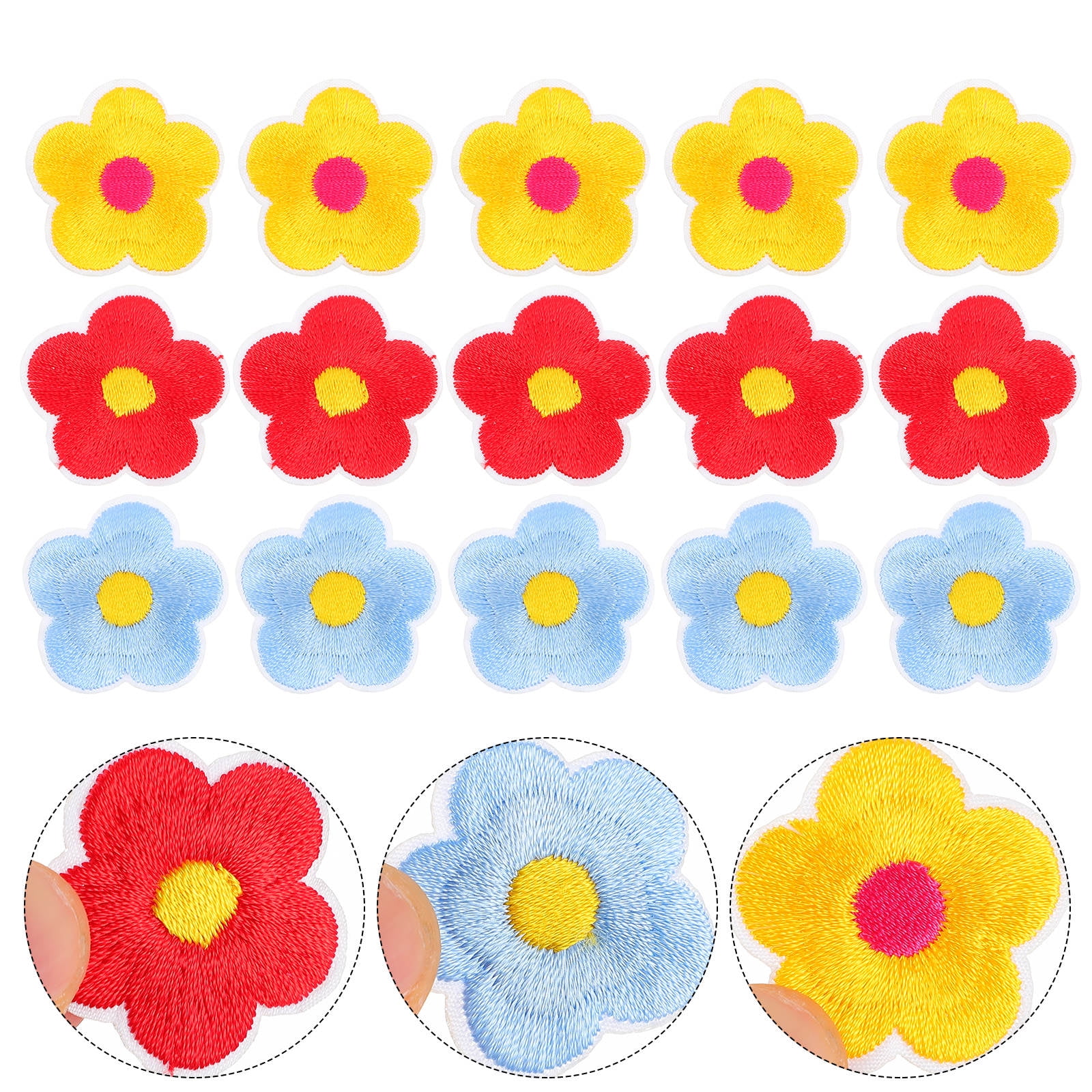 OULII 15Pcs Decorative Patches for Clothes Cloth Patch with Square ...
