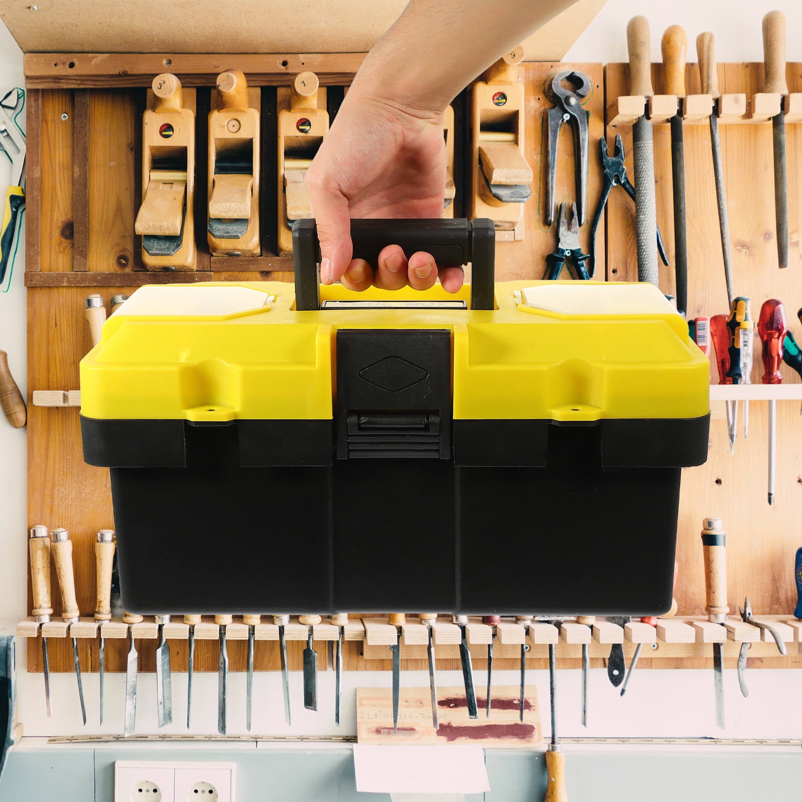 OULII Power Tools Storage Mechanics Tool Box Multi Plastic 1Pack ...