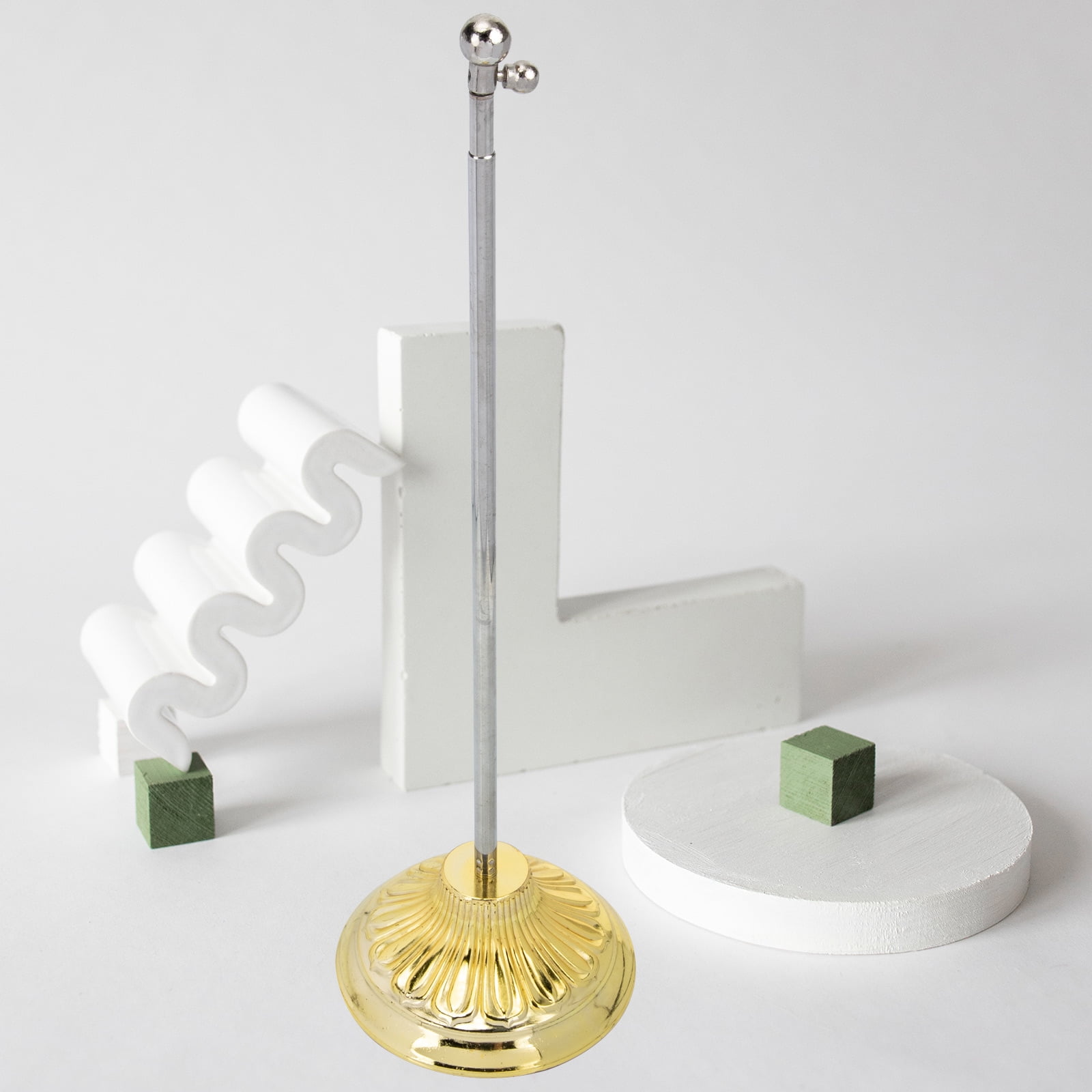 OULII Desktop Flag Holder Stainless Steel Golden 1Pcs for Decoration ...