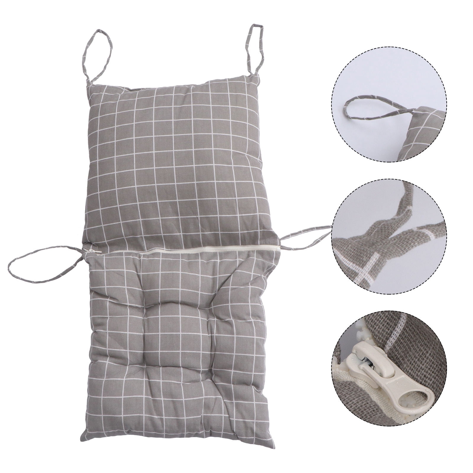 OULII 1Pcs Grey High Resilience Chair Cushion Cotton Blend Easy to ...