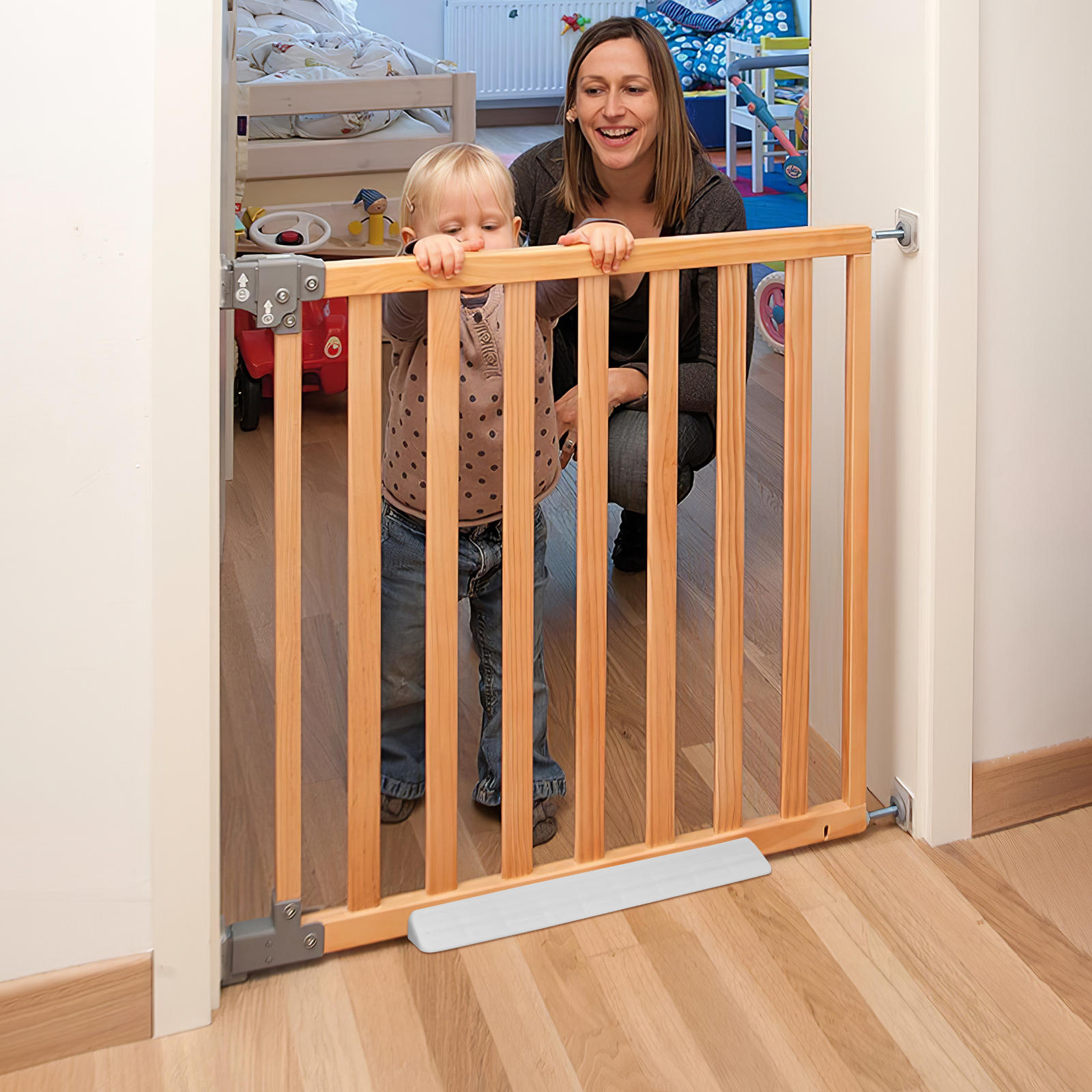 OULII 1Pcs White Plastic Safety Door Fixator for Railing Baby Proofing ...