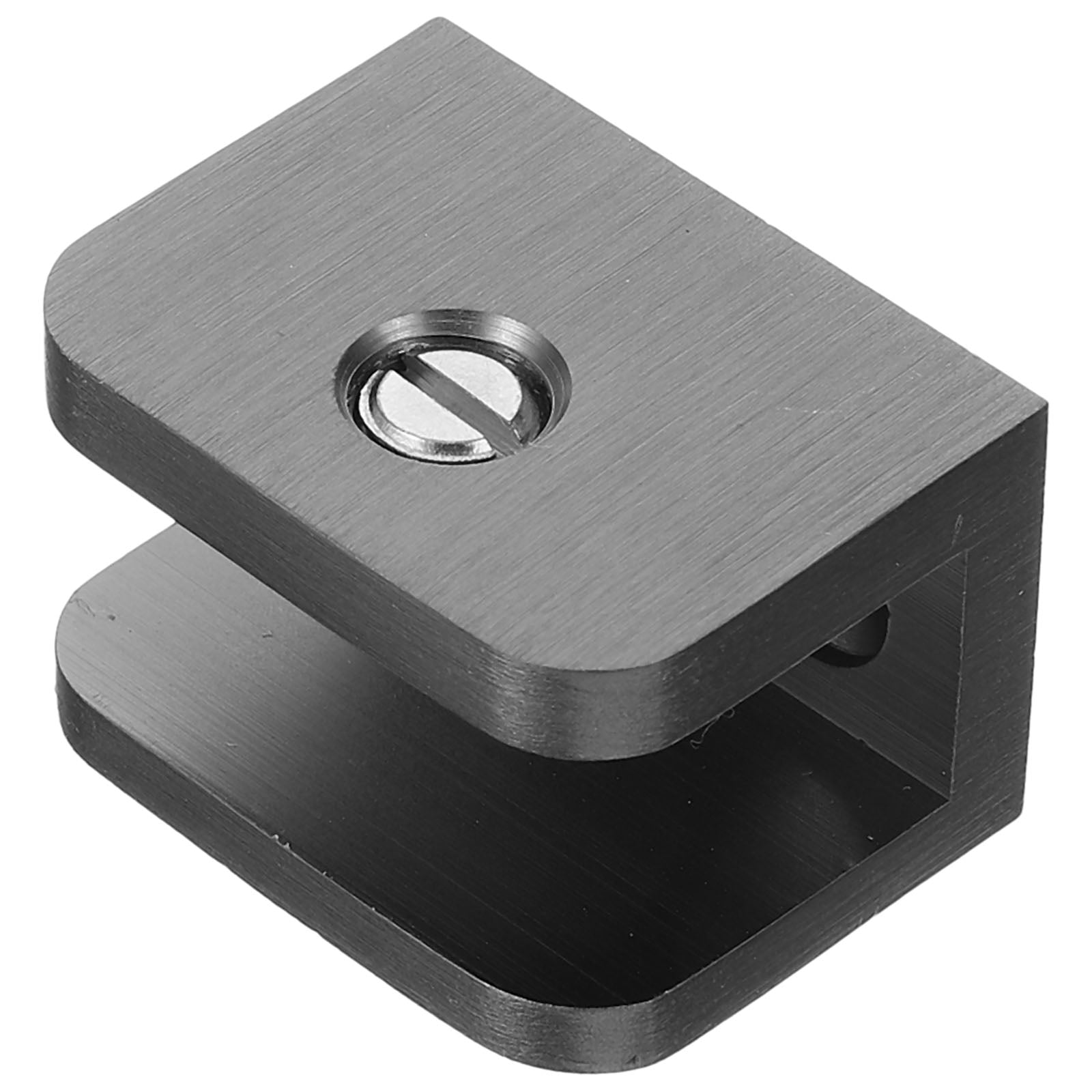 OULII 1Set Black Metal Side Mount Glass Clamp for Bathroom Use Glass ...