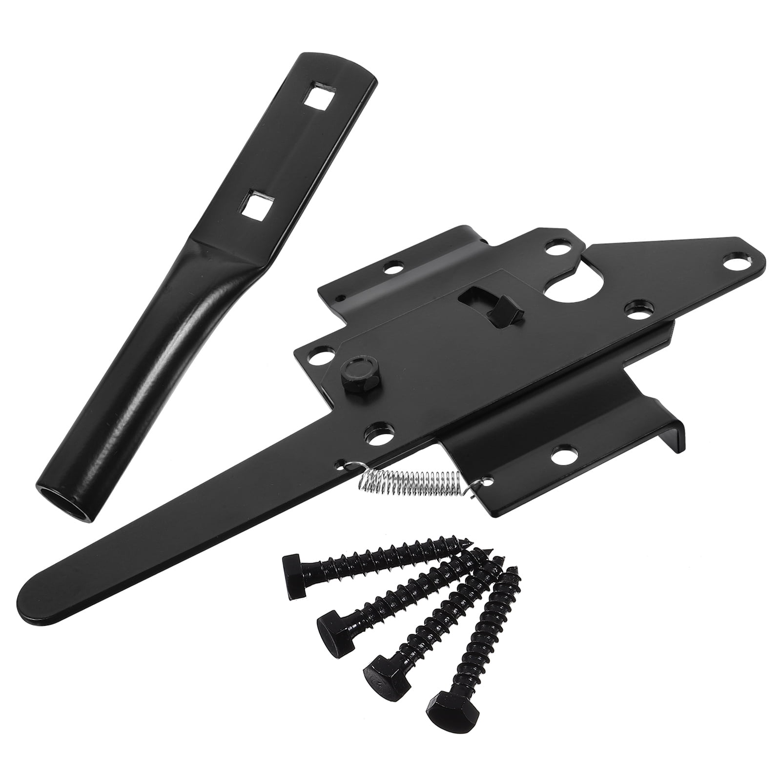 OULII 1Set Classic Design Iron Gate Hinges and Latch for Wooden Fence ...