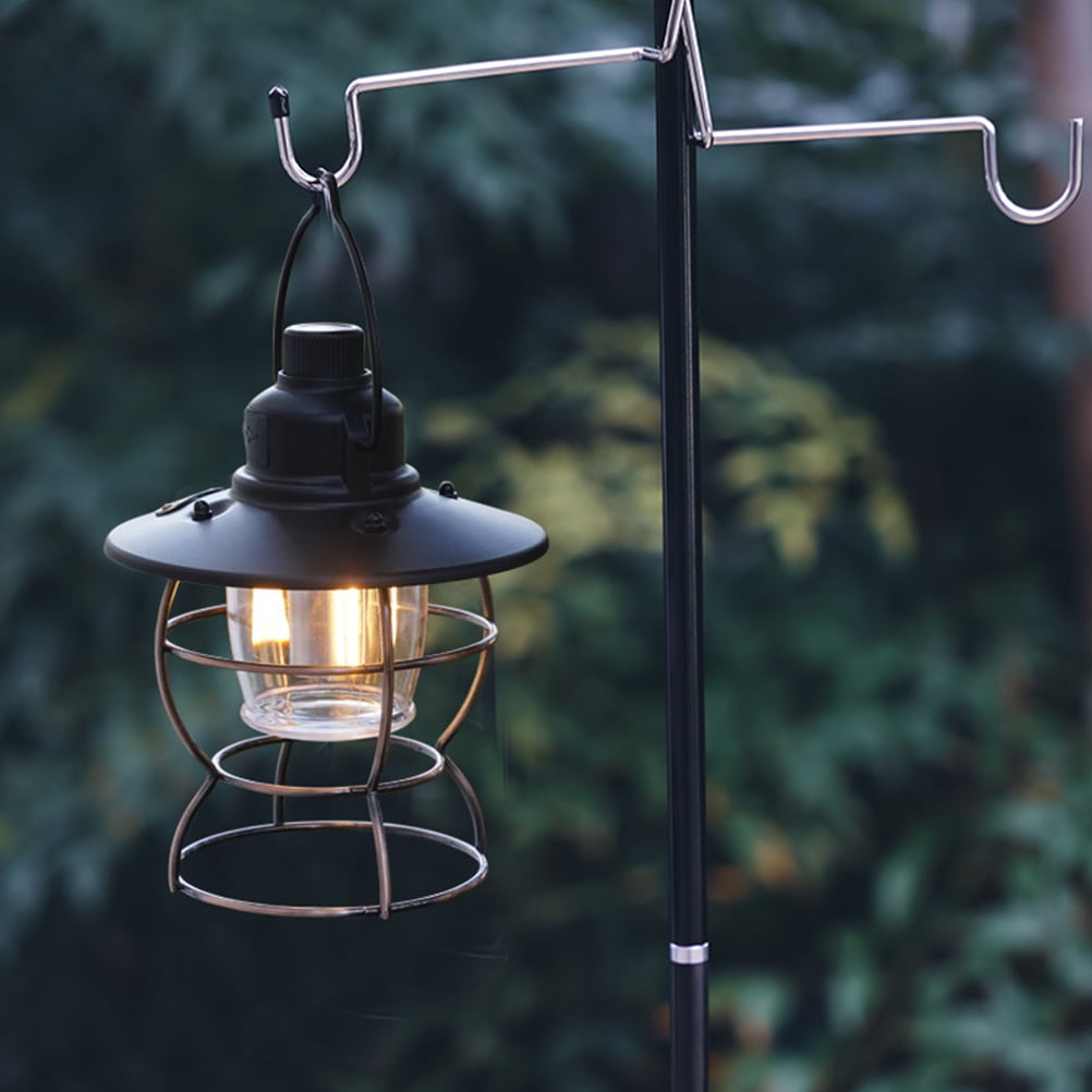OULII Outdoor Camping Light Holder Camping Lamp Pole Black 1 Set ...