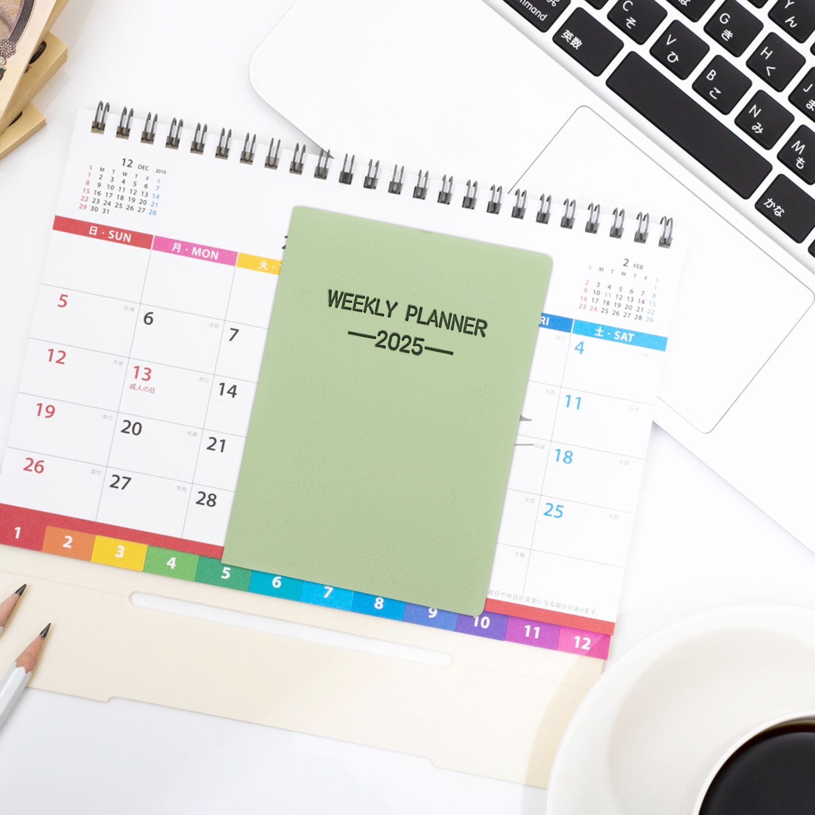 FONWILYO Xingtingyu Weekly Planner Pu Material Compact Design For ...