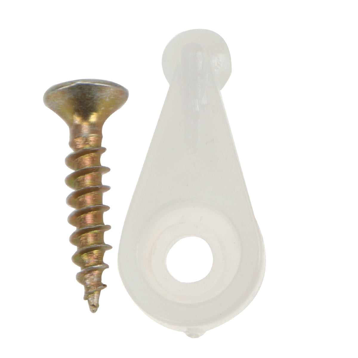 OULII 20Pcs Glass Clips for Cabinets White Plastic for Clamping Glass ...