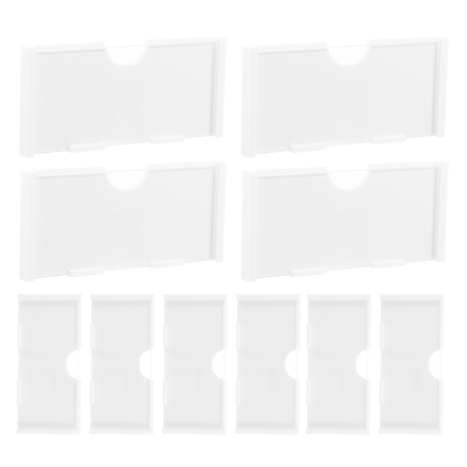 OULII 20Pcs Plastic Hanging Tags for Supermarket Price Cards and Merchandise Display Singlehole ...