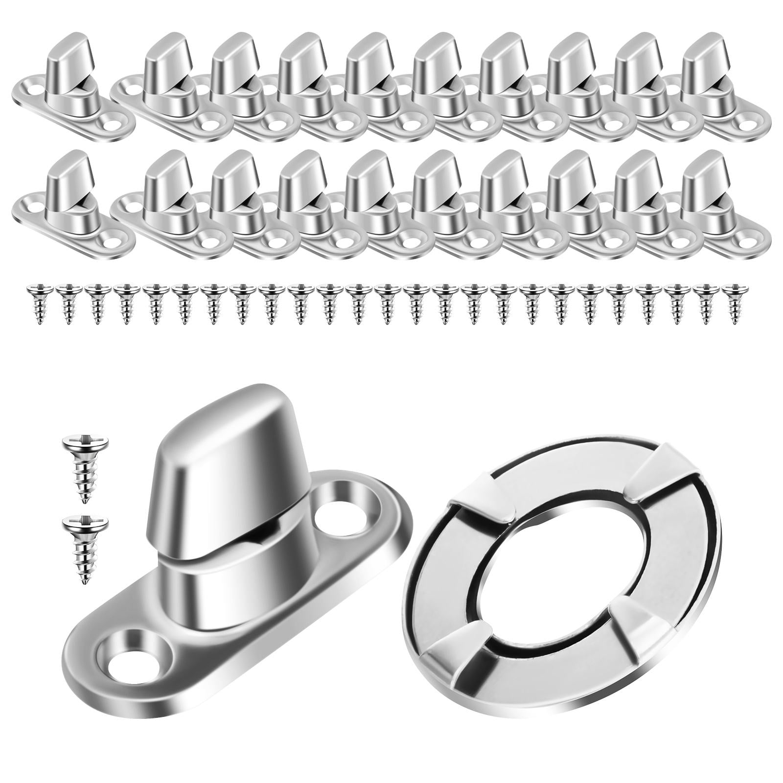 OULII 20Sets Marine Grade Metal Turn Button Fasteners with Easy ...