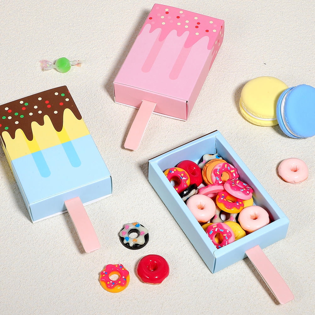 OULII Chocolate Boxes Ice Lolly Shape Biscuit Box Pink 24Pcs - Walmart.com
